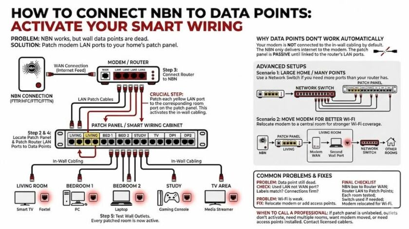 How to Connect NBN to Data Points [Step-by-Step Guide]